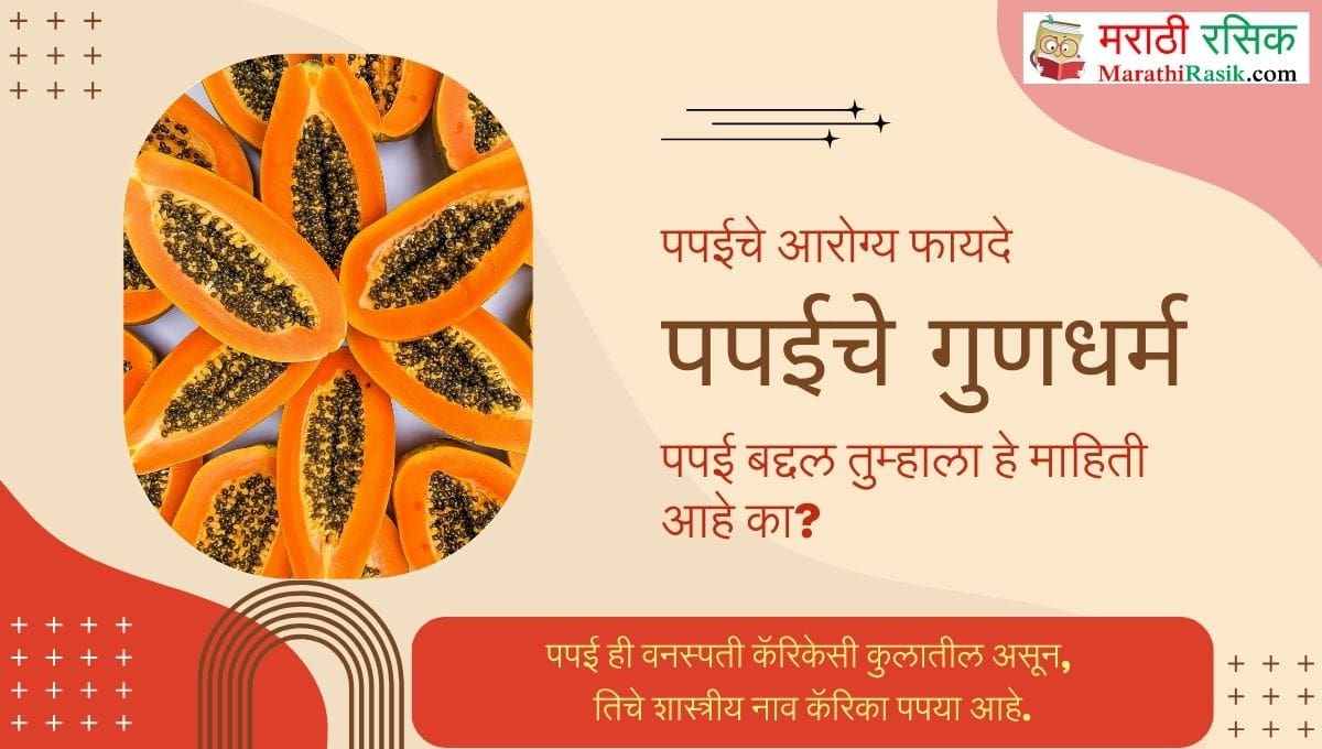 Papai Baddal Chi Mahiti । Healthy 5+ पपईचे पोषणमूल्य - मराठी रसिक